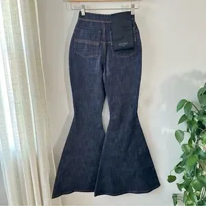 Ellery | Jeans | Ellery Ophelia Flarenavy Raw Denim Highwaist | Poshmark